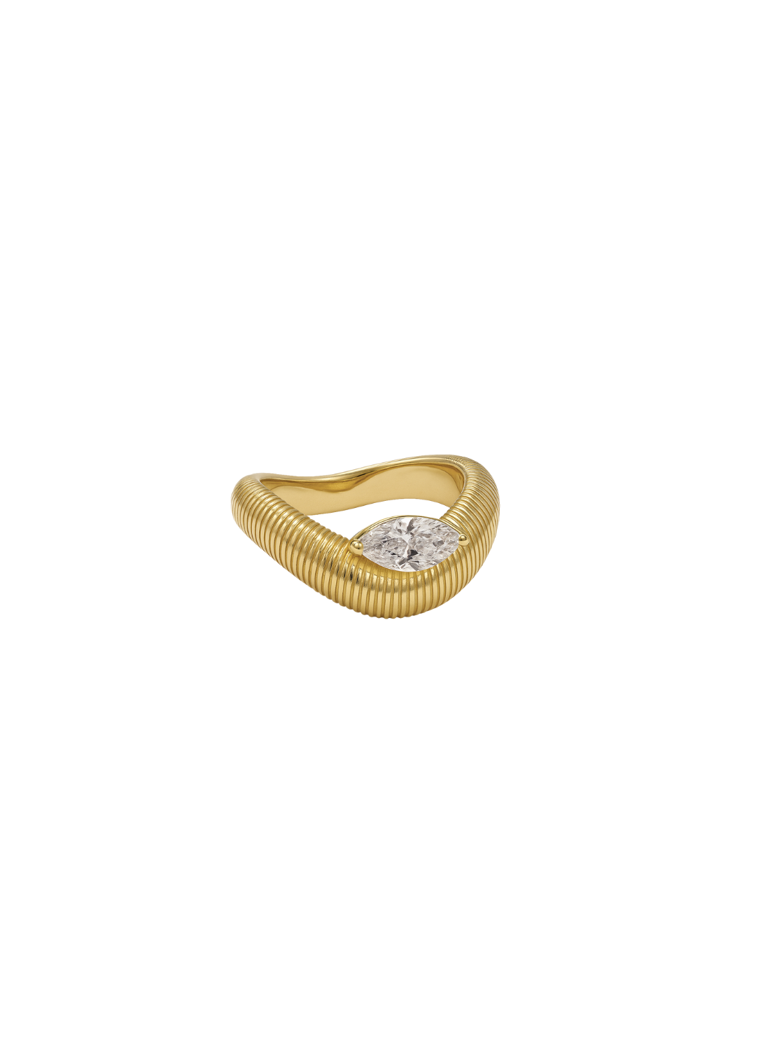 Fluted Carson Pinky Ring – lenagianna